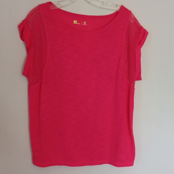 Xersion | Tops | Xersion Brand Netted Short Sleeve Top Size Medium ...
